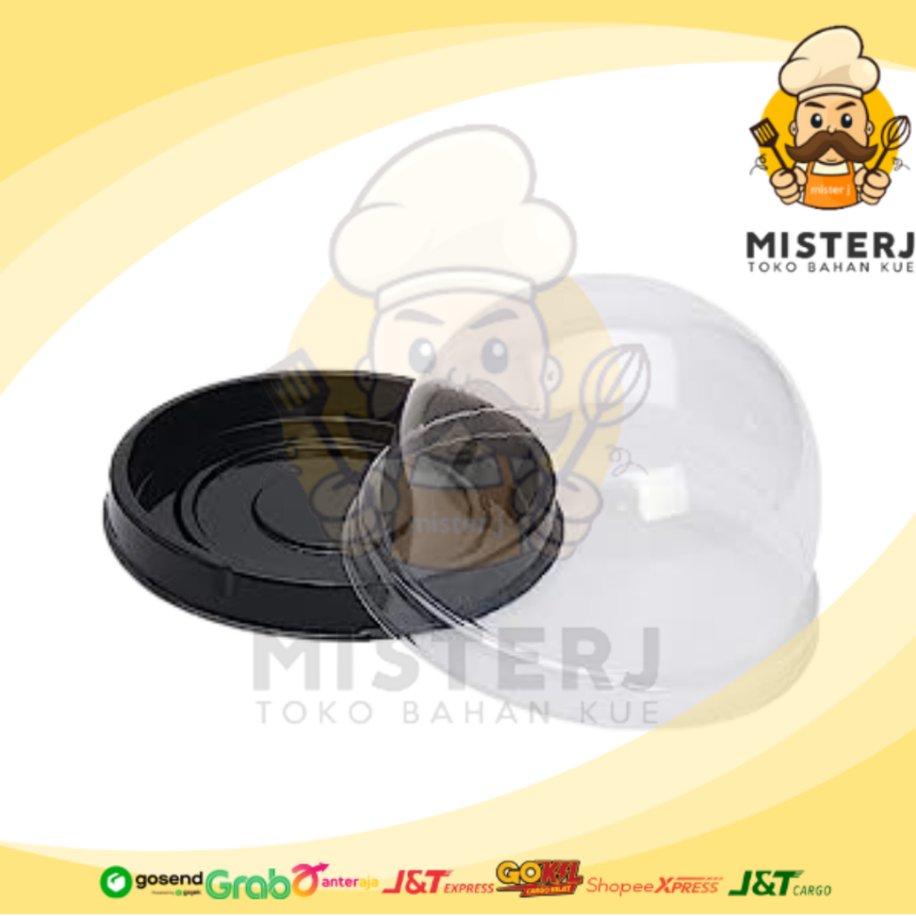 Jual Mika Moon Cake | 25 Pcs | Black Clear Plastic Mini | Mika Mochi ...