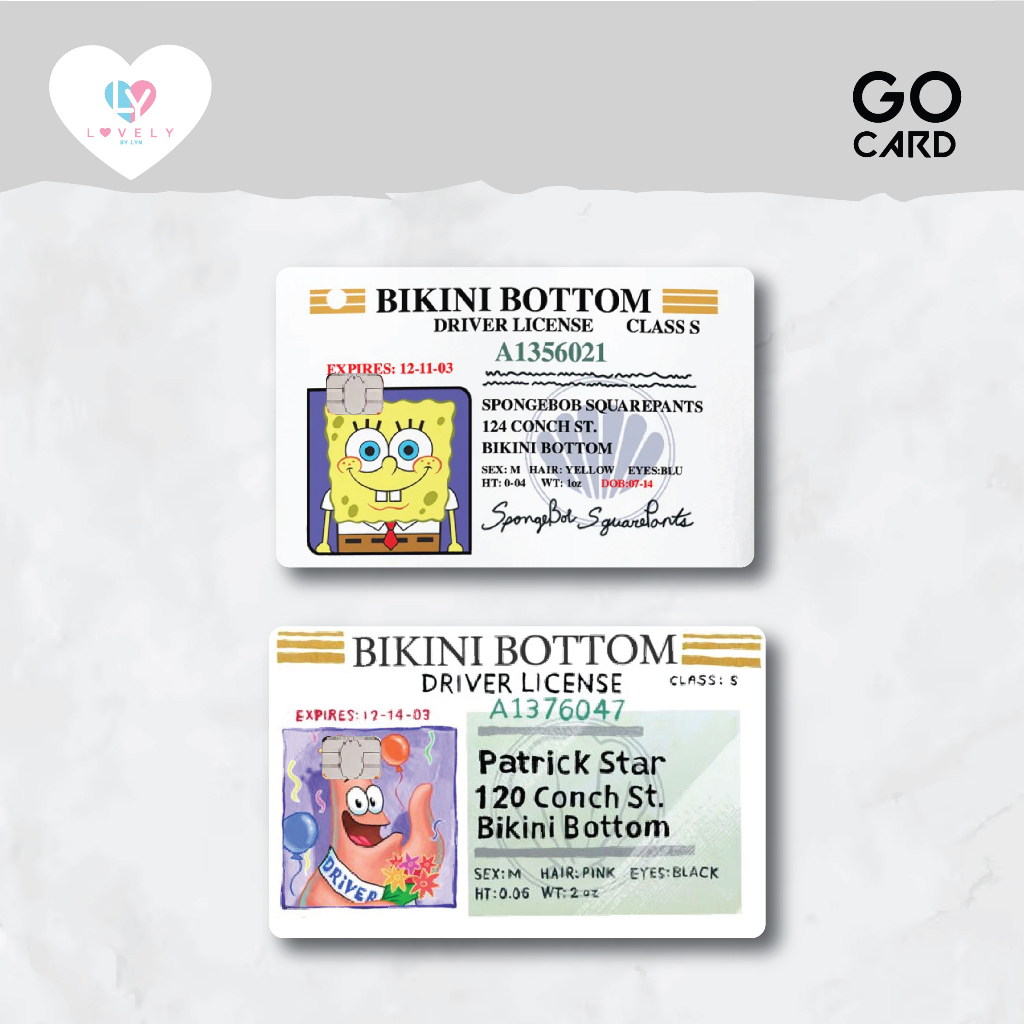 Jual Sticker Kartu ATM Spongebob Patrick Hologram Emoney Flazz Sticker ...