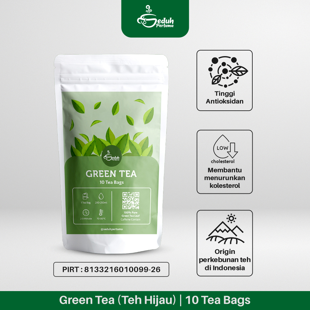 Jual Seduh Pertama 10 Tea Bag - Green Tea - Teh Detox & Diet | Siap ...