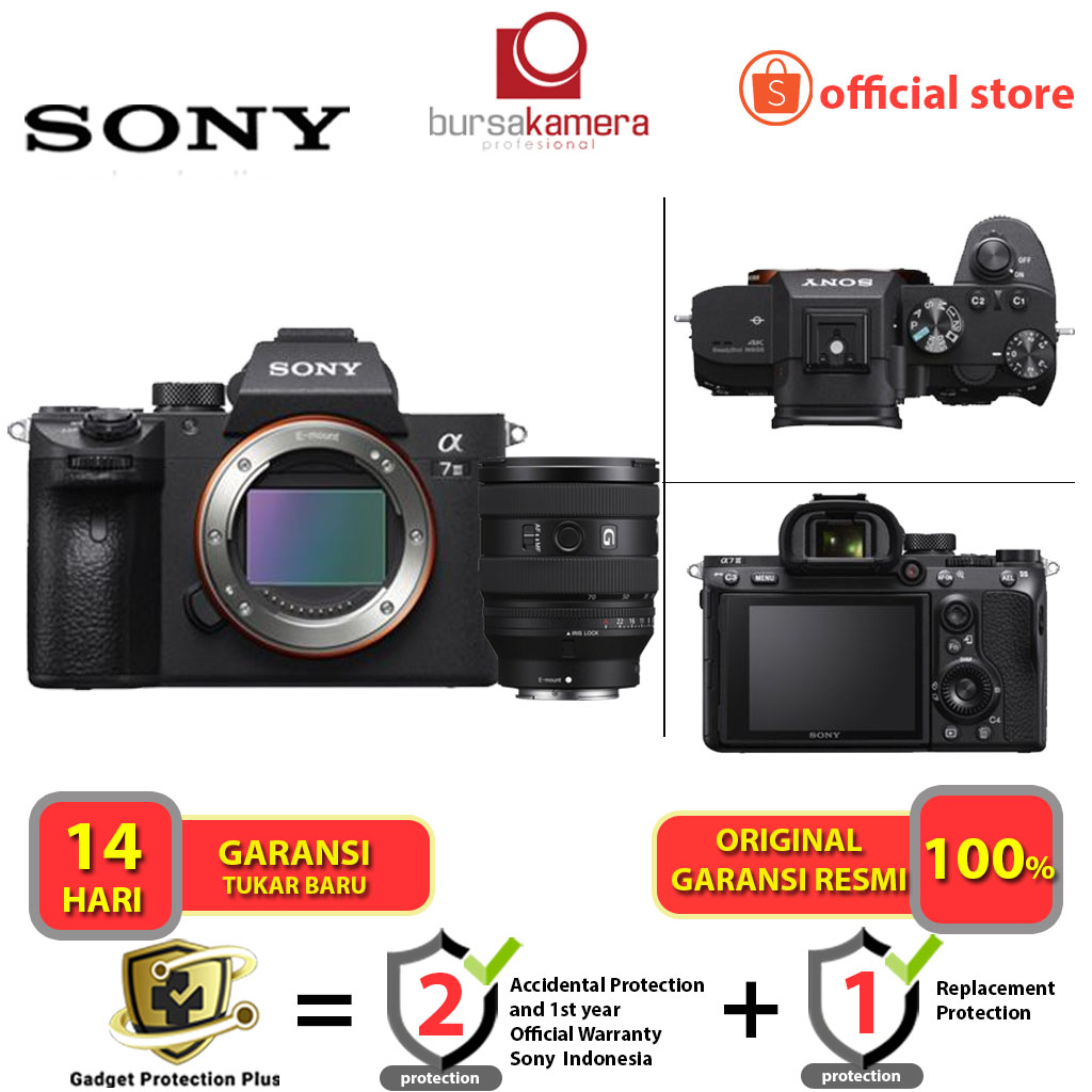 Jual Sony A7 III Mirrorless Camera with Sony FE 20-70mm f/4 G Lens | Shopee Indonesia
