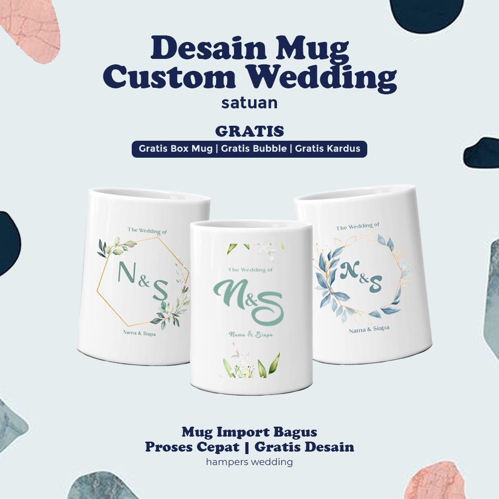 Jual MUG CUSTOM SATUAN / MUG CUSTOM NIKAHAN / SOUVENIR GELAS CUSTOM ...