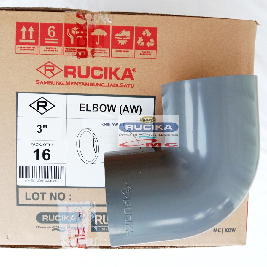 Jual Sambungan Pipa Pralon Knee Keni Knie Elbow Aw 3 Inch RUCIKA | Shopee Indonesia