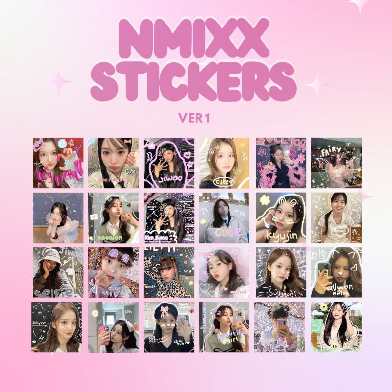 Jual [90 PCS] NMIXX LOVE MAIL STICKER FREBIESS STICKER DECO KPOP | Shopee Indonesia
