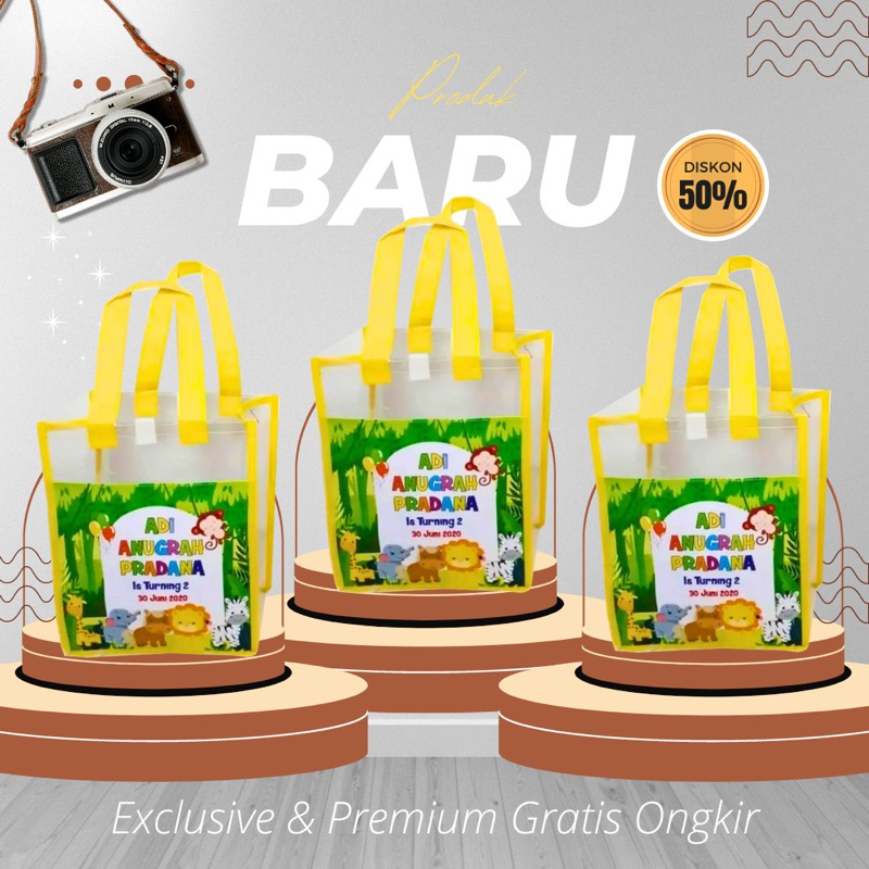 Jual Tas Souvenir Mika Pvc Animal Cute Tas Anak Tas Ultah Birthday Bag Tas Ecobag Hampers Kado ...