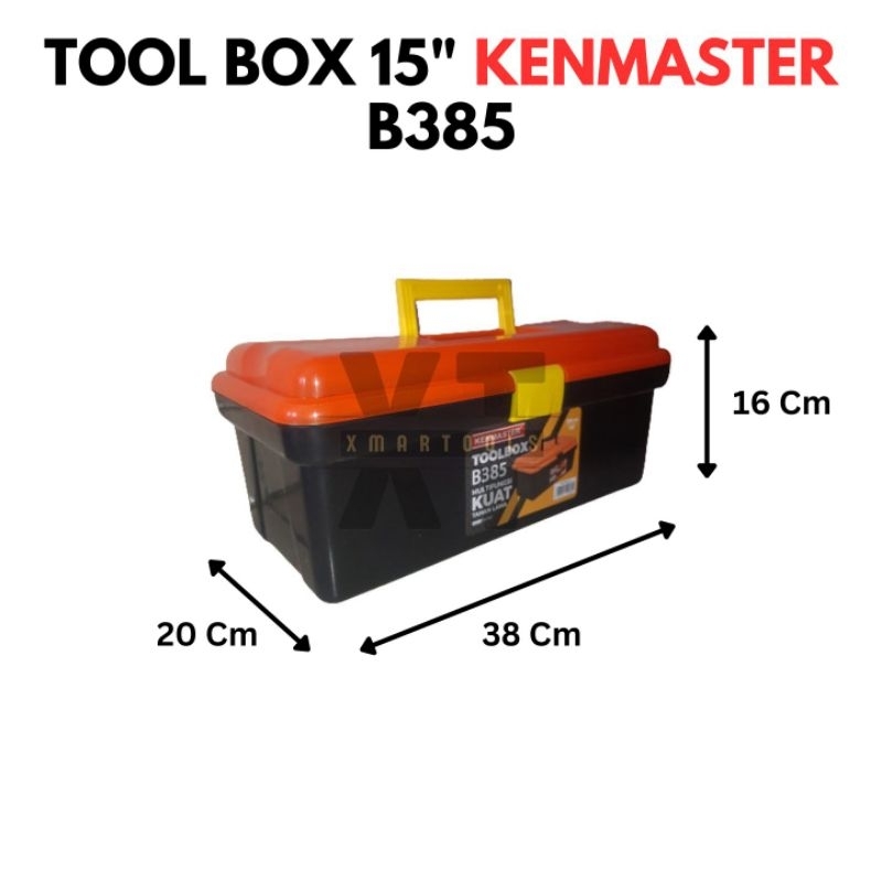 Jual Tool Box B385 Kenmaster / Tool box perkakas 15" | Shopee Indonesia