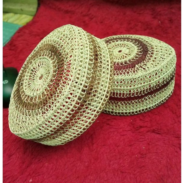 Jual Kopeah akar rotan/songkok khas kalimantan/Peci Rotan | Shopee Indonesia