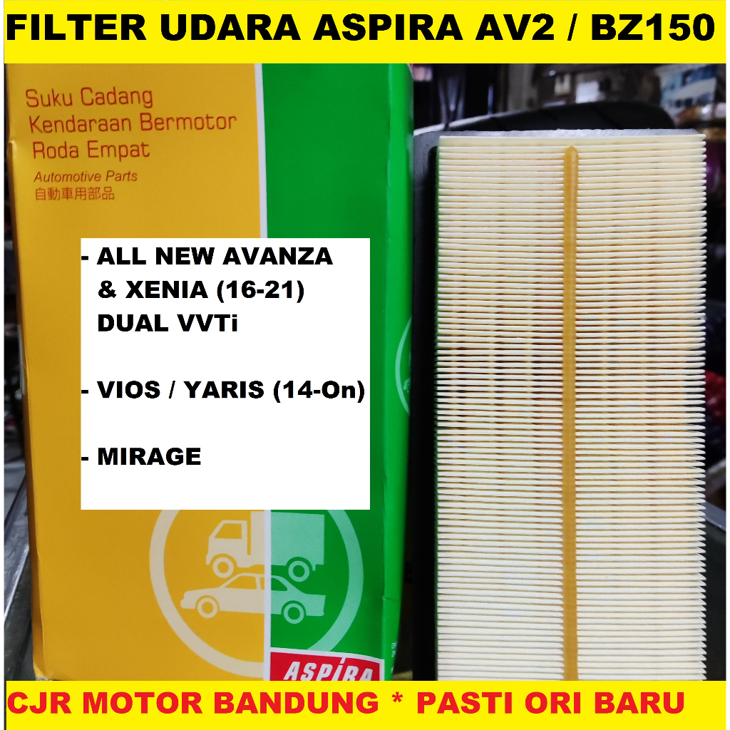 Jual ASPIRA Filter Mobil Udara ALL NEW Avanza Xenia Dual VVTI Yaris ...