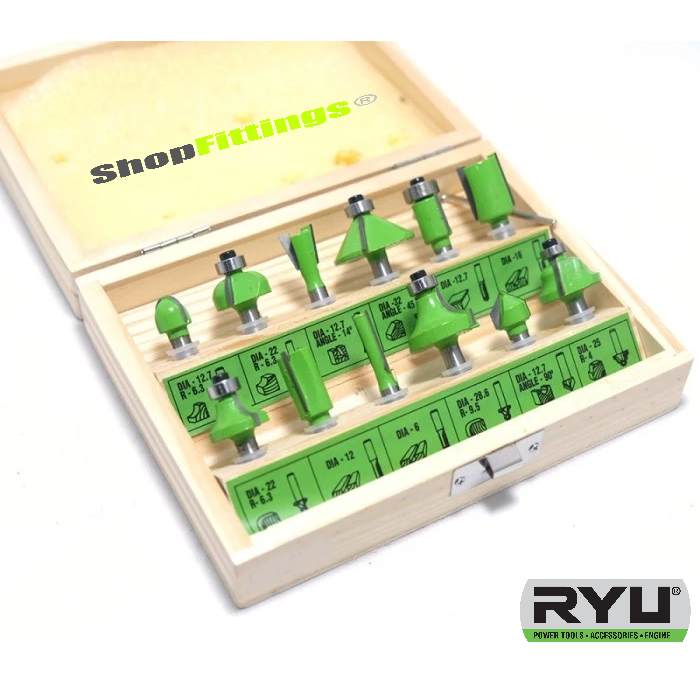Jual Mata Router Bit Set Profil Wood Trimmer Moulding 12 or 15 pcs ...