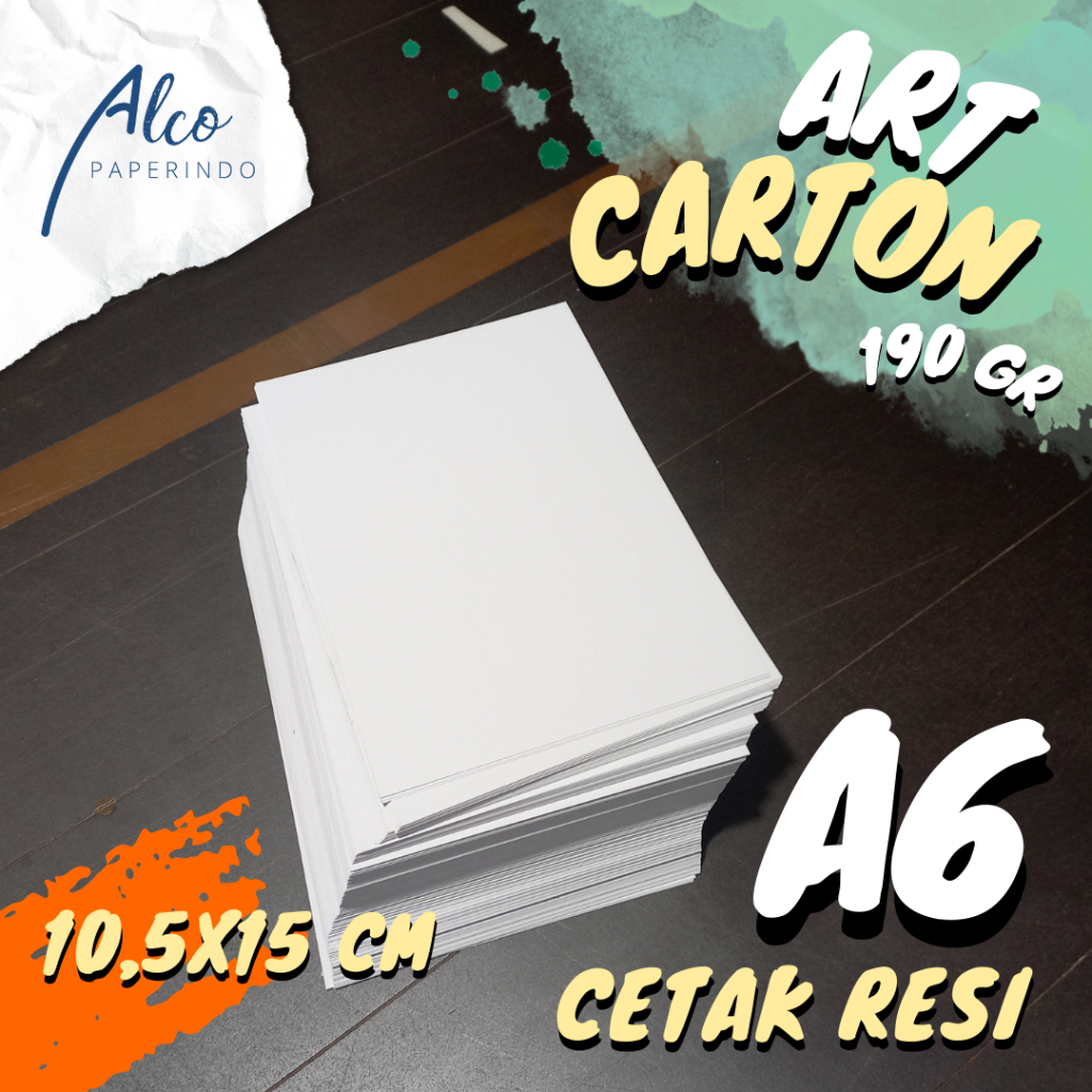 Jual Art Carton 190gr A6 10,5x15 untuk Cetak Label Resi | Shopee Indonesia
