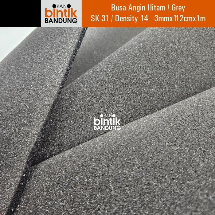 Jual Busa Angin Density 14 Hitam/Grey 112cmx1m | Shopee Indonesia