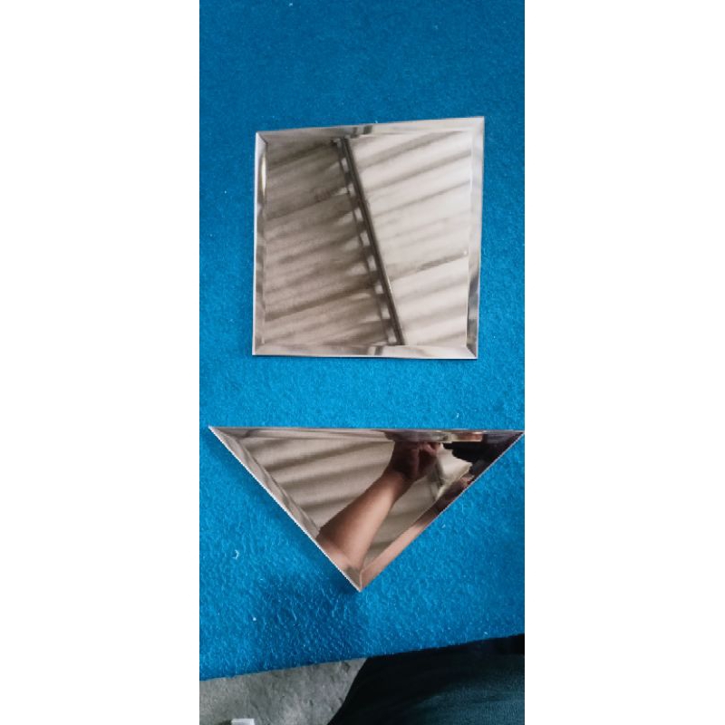 Jual 20 X 20 CERMIN BROWN bevel 1 cm cermin custom cermin bevel cermin ...