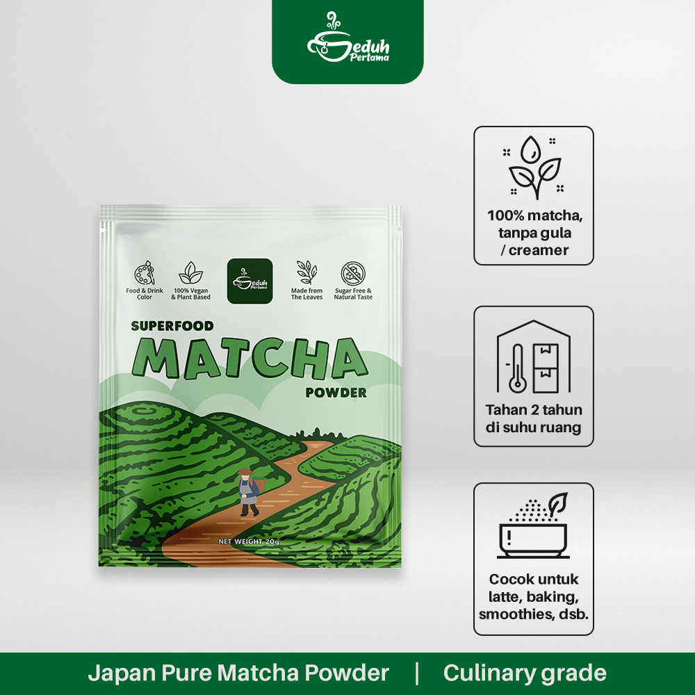 Jual Seduh Pertama Pure Matcha Powder Original 100% Premium Culinary ...