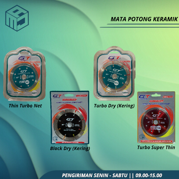 Jual Mata Pisau Potong Granit Keramik Diamond Cutting Wheel Turbo Net ...