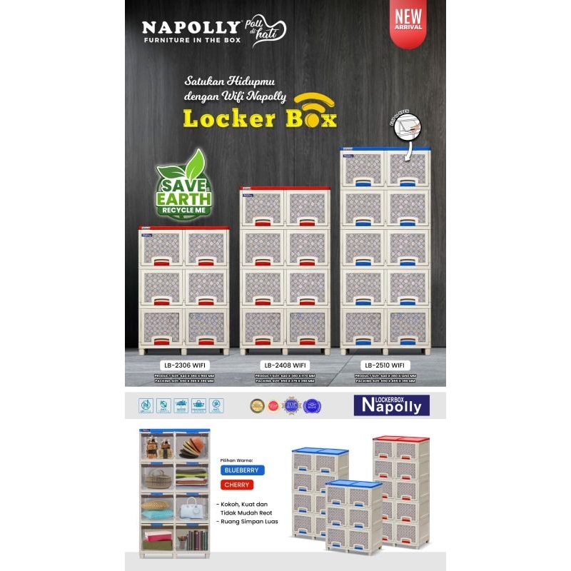 Jual Lemari Plastik NAPOLLY/LOCKER BOX NAPOLLY GOSEND | Shopee Indonesia