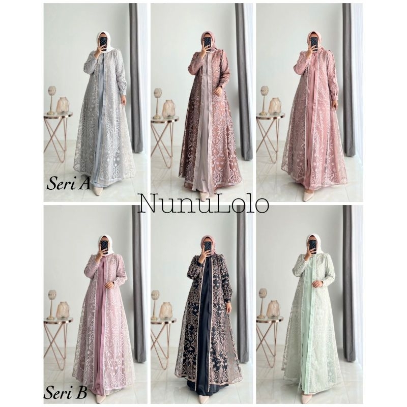 Jual Ready Alifa 3 Nunulolo dan Layla Dress by NunuLolo Gamis Muslim ...