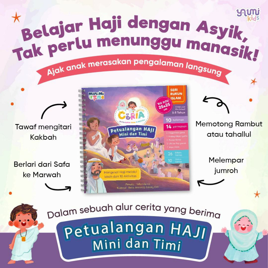 Jual Petualangan Haji Mini dan Timi | Shopee Indonesia