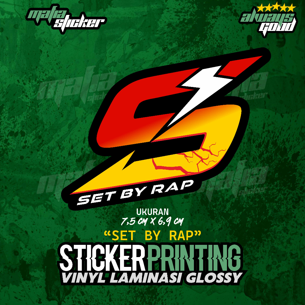 Jual STICKER/STIKER PRINT CUT SET BY RAP | Shopee Indonesia