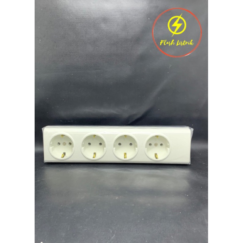 Jual [Broco] Stop Kontak 4 Lubang Broco 15340 NCP Colokan 4 Lubang ...