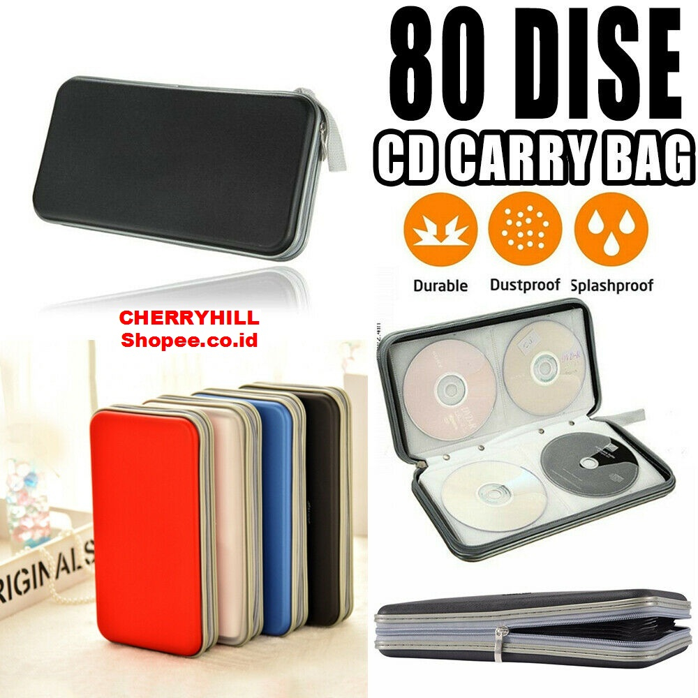 Jual Tempat Penyimpanan Kaset DVD CD 80 Disc Tas DVD Kaset CD Hardcase ...