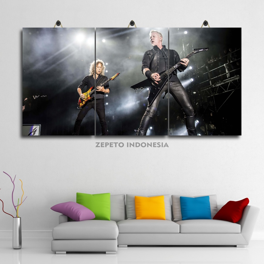 Jual POSTER RUANG BAND METALLICA 60X30 MULTI PANEL / ZEPETO INDONESIA ...