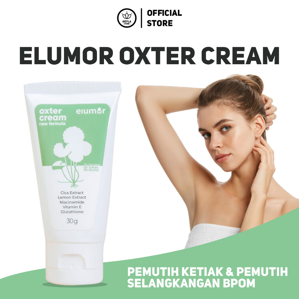 Jual ELUMOR OXTER CREAM PEMUTIH Pencerah ketiak selangkangan area ...