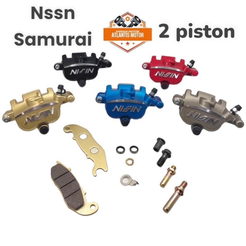 Jual Kaliper samurai 2P Non breket kaliper samurai dua piston universal untuk semua motor ...
