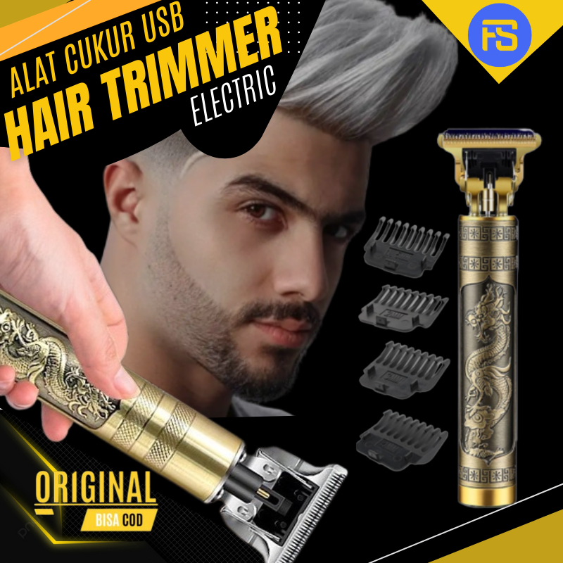 Jual Alat Cukur Elektrik Dragon Hair Trimmer Electric Rechargeable Alatcukur Rambut Kumis ...