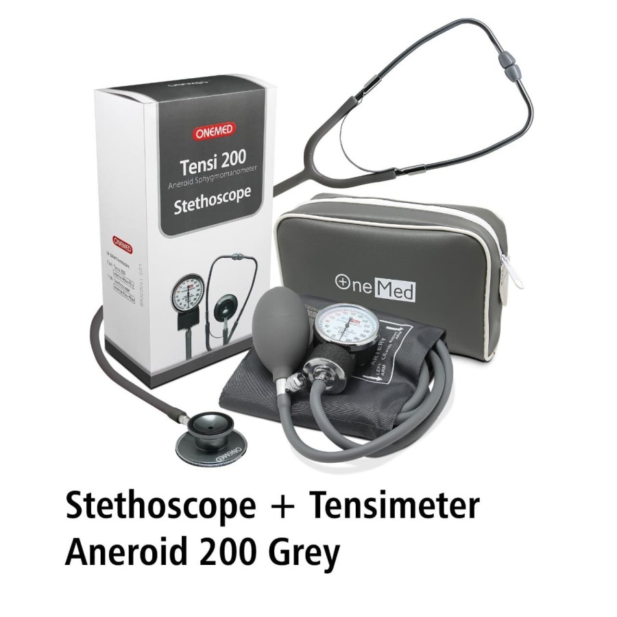 Jual ONEMED Tensimeter Aneroid 200 & Stetoscope Tensimeter Manual ...