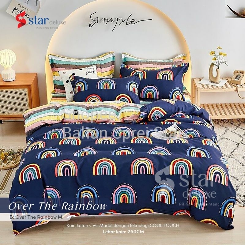 Jual Bahan Kain Sprei Star - Over The Rainbow | Shopee Indonesia