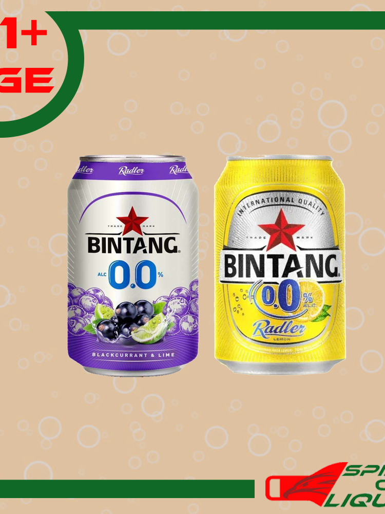 Jual Bintang Radler Zero Can 320ml (1 dus isi 24 kaleng) | Shopee Indonesia