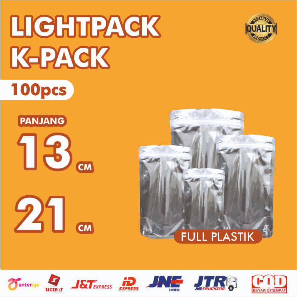 Jual (100pcs) Kemasan Standing Plastik Standing Pouch Kpack/ Transparan ...