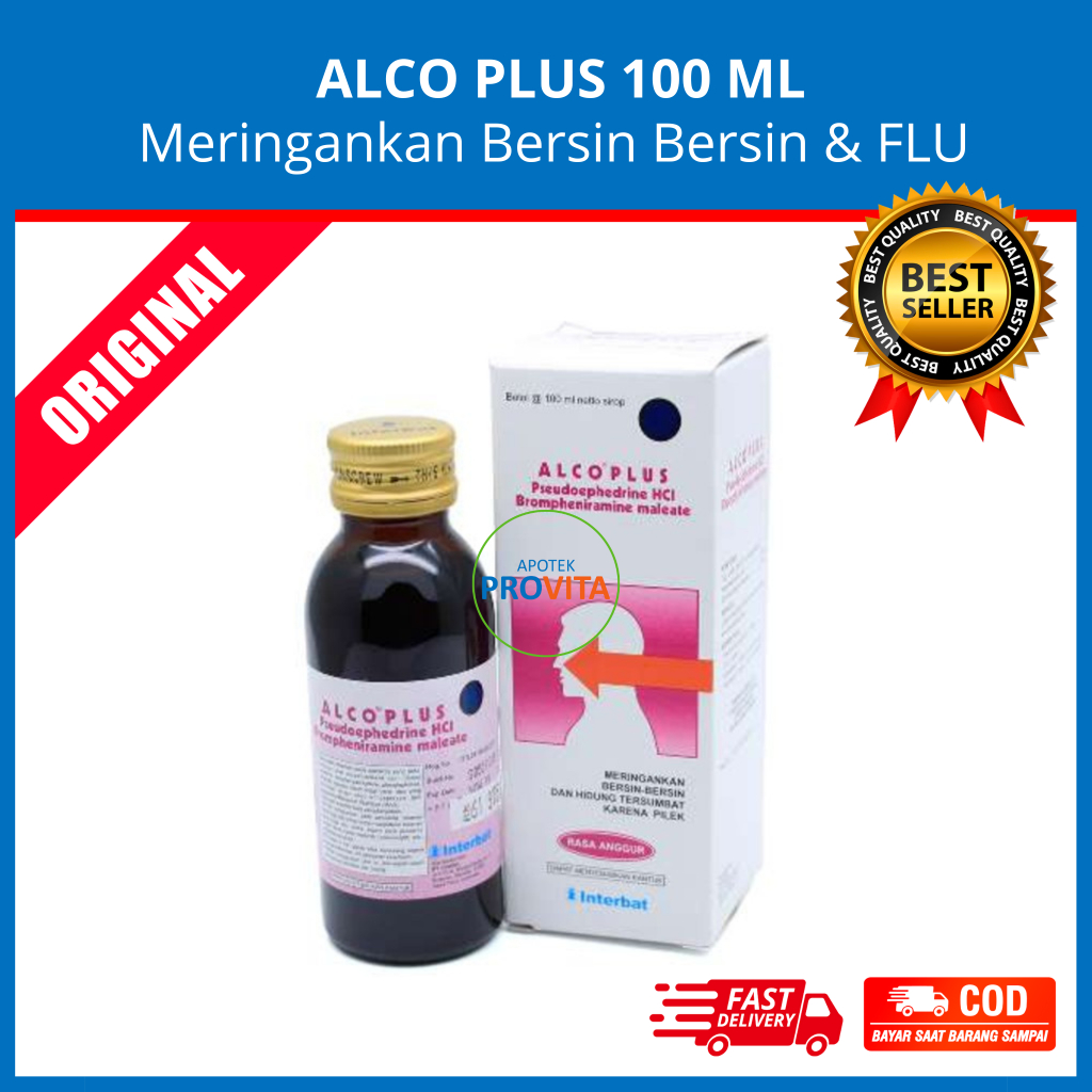 Jual ALCO PLUS 100 ML - Obat Bersin Bersin Hidung Tersumbat Karena ...