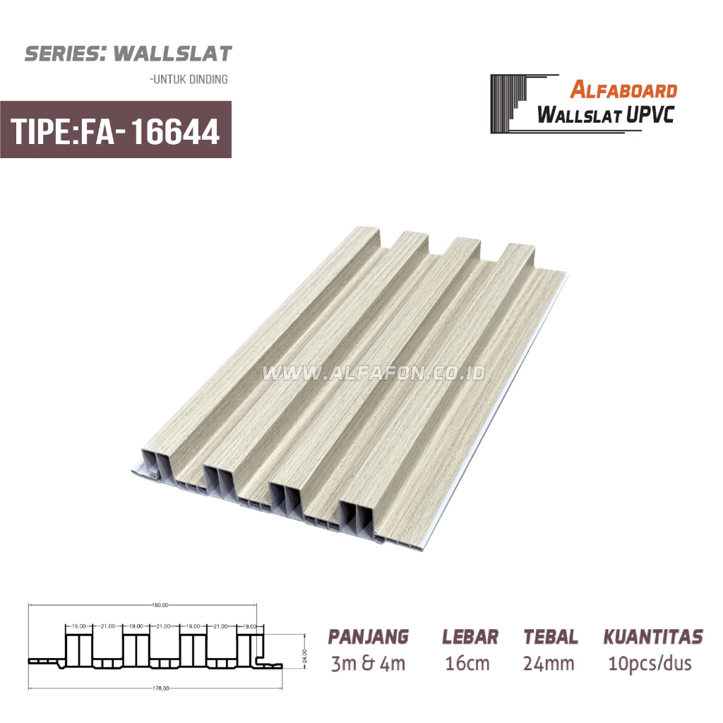 Jual UPVC Wall Panel Dinding Motif 3D 166644 | Shopee Indonesia