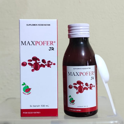 Jual MAXPOFER JR SIRUP LIPOFER MEMENUHI KEBUTUHAN ZAT BESI (BOTOL 100 ...