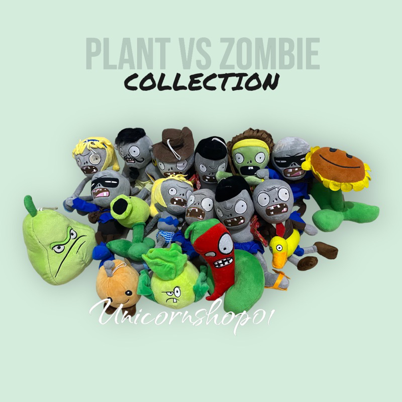 Jual Plant vs Zombie koleksi boneka plant vs zombie komplit | Shopee ...