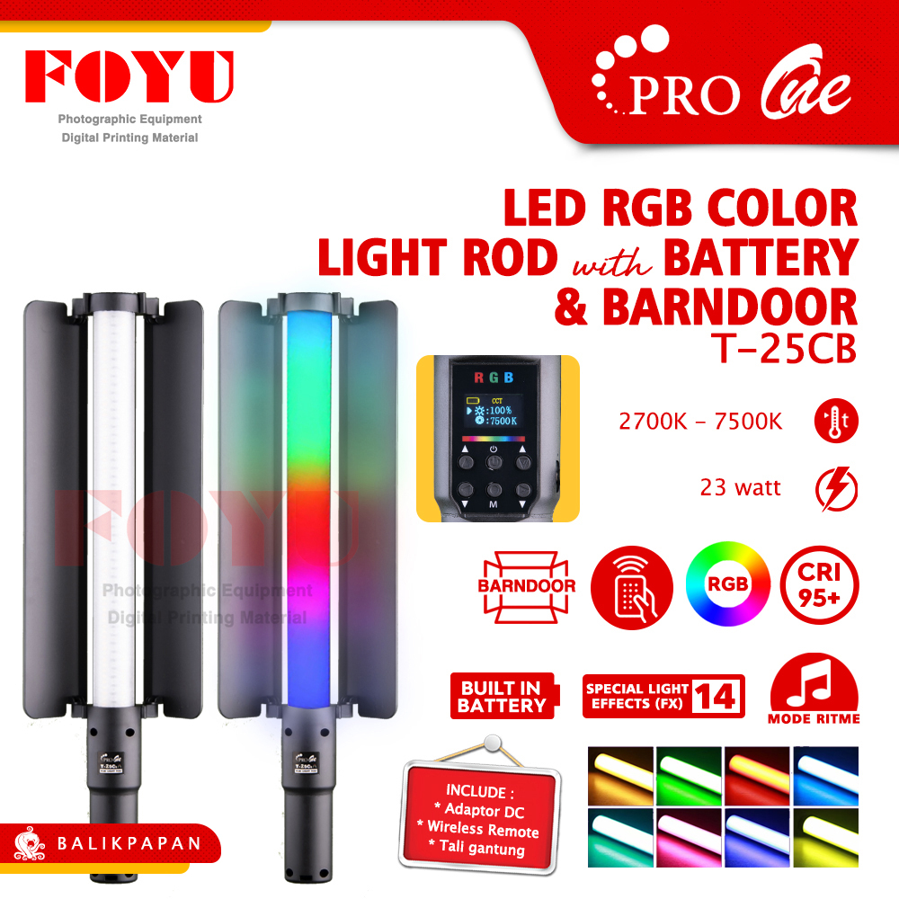 Jual LED RGB Color Light Rod Saber Stick Battery Barndoor Tongkat Lampu ...