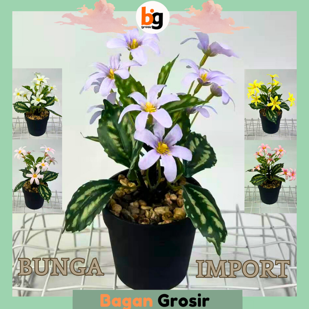 Jual BG / COD / Bunga Palsu / Pot Bonsai Tanaman Bunga / Tanaman Hias ...