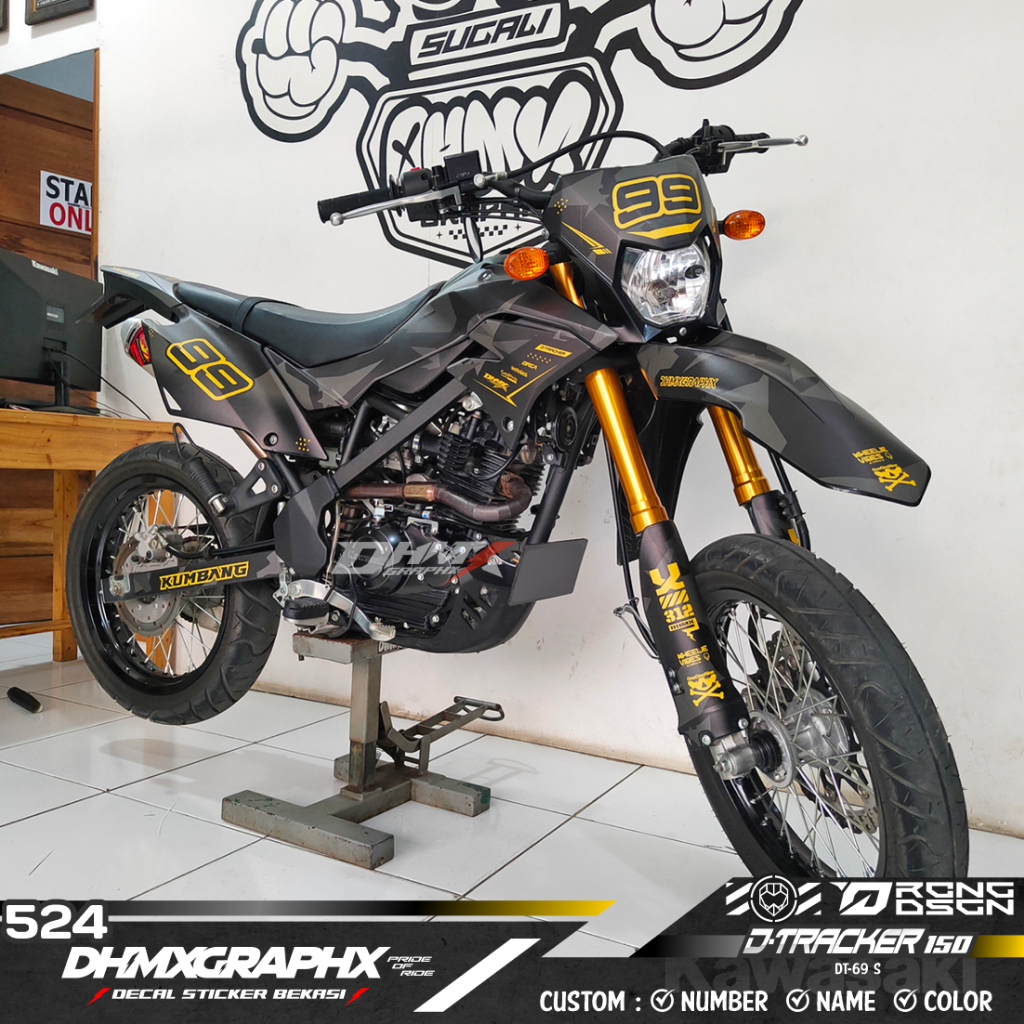 Jual DHMX Decal Sticker D Tracker D-Tracker 150 (DT-69 S) | Shopee Indonesia
