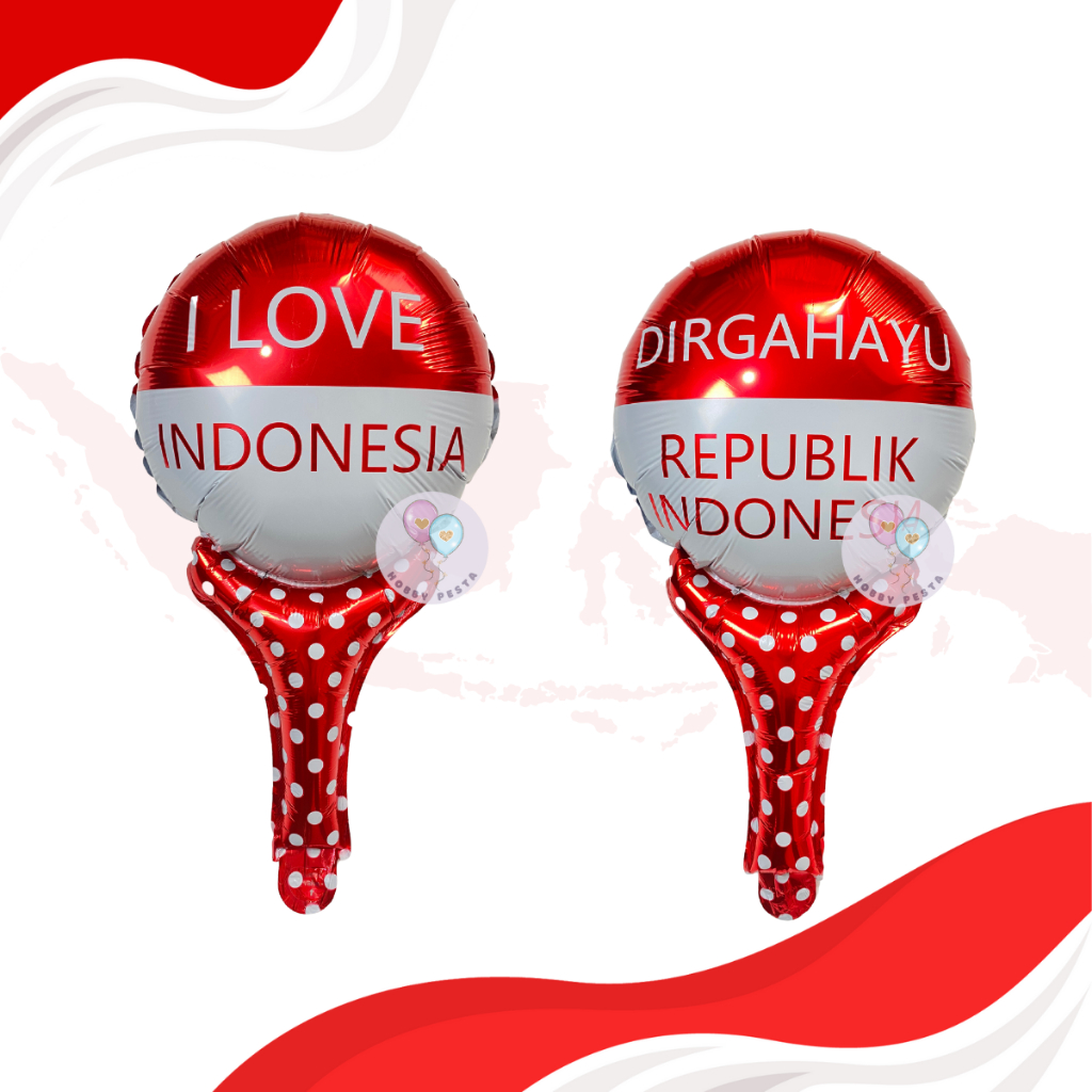 Jual [ECER] Balon 17 Agustusan / Tirai Merah Putih / Balon Kemerdekaan ...