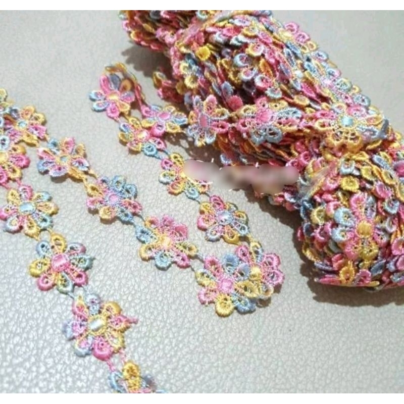 Jual Renda bunga melati per 90 cm (1 yard) | Shopee Indonesia
