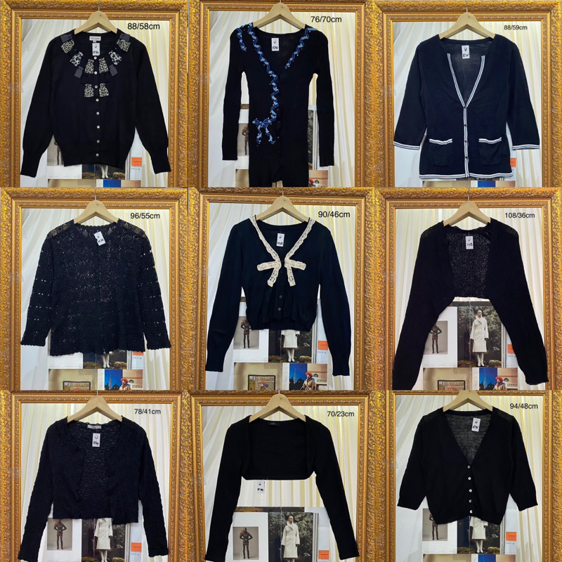 Jual CARDIGAN HITAM 2 - Cardigan/Outer Rajut/Knitwear serba hitam ...