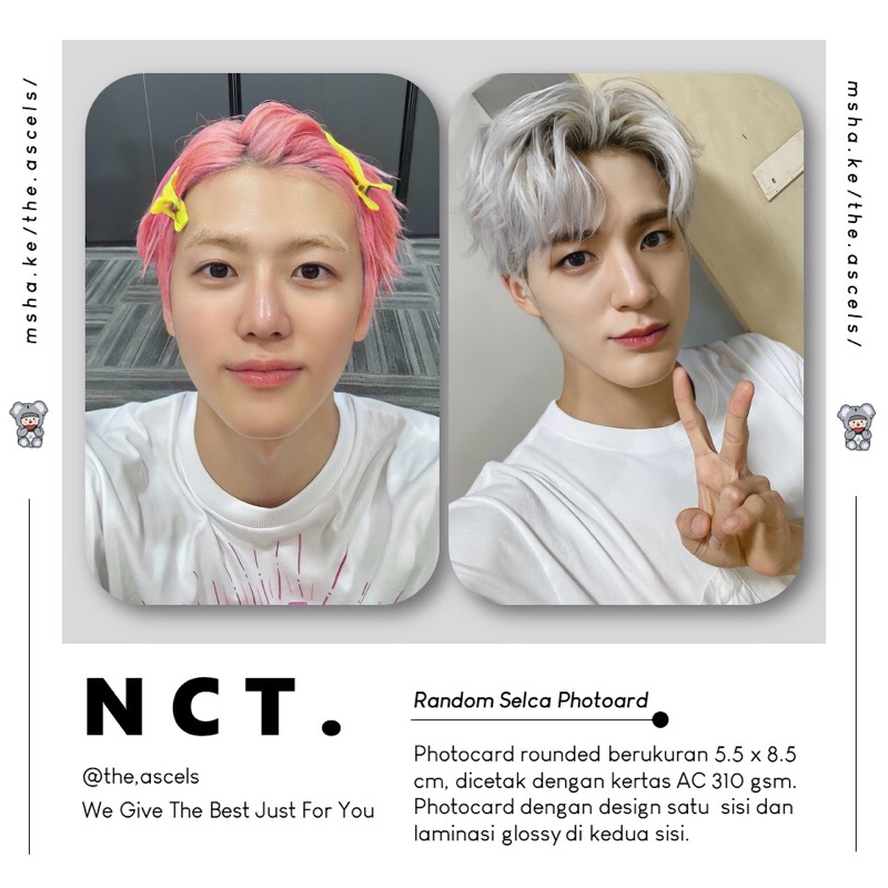 Jual (MIN ORDER 6 PCS!) NCT Selca Photocard Part 5 | Freebies | Shopee ...