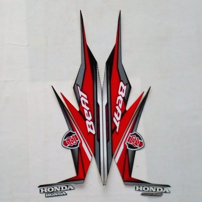Jual stiker striping honda beat cbs 2019 hitam lis body standar ...