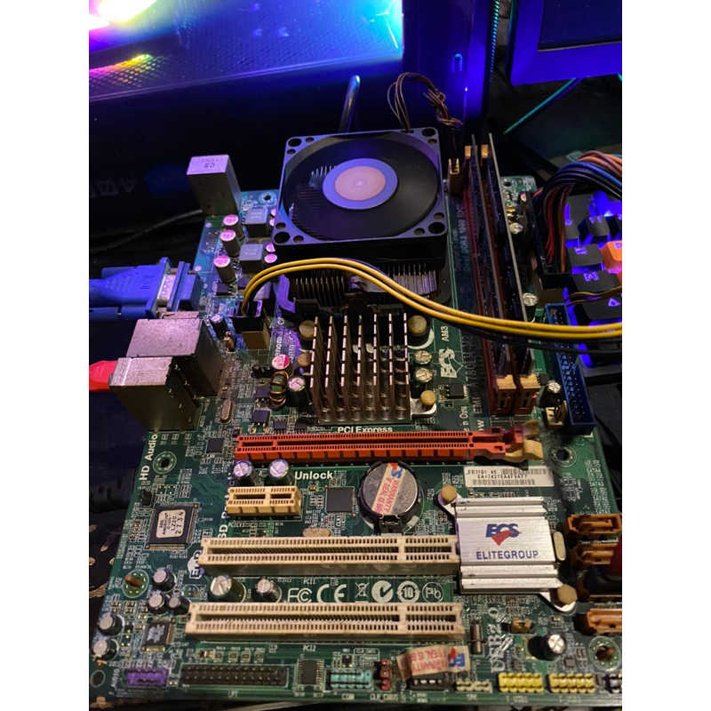 Jual Motherboard ECS AM3 + Processor Athlon ii x2 270 3,4Ghz | Shopee Indonesia