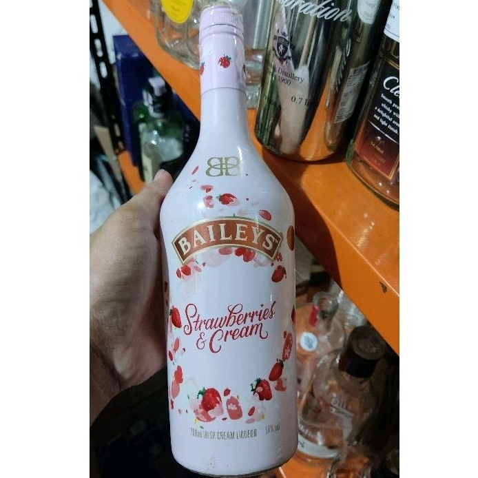 Jual botol kosong bekas botol Baileys strawberry/koleksi/hiasan ...