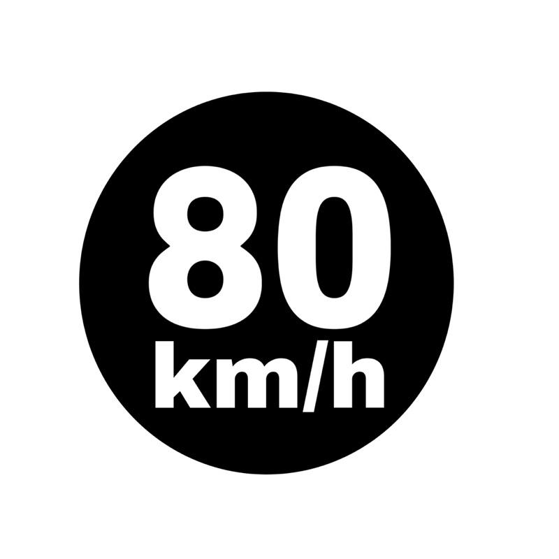 Jual Sticker (stiker) 80km/h Speed limit mobil jdm culture/kalcer ...