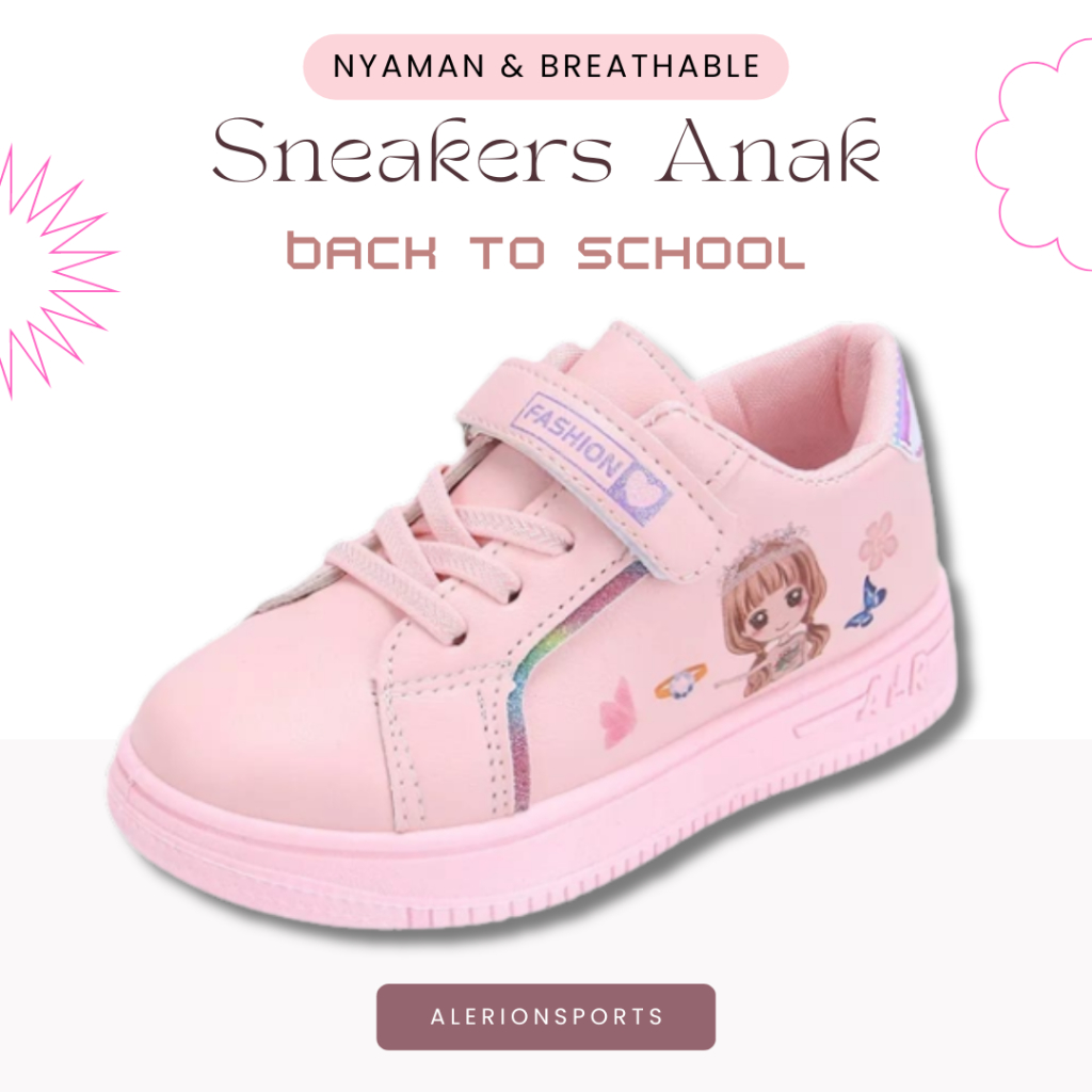 Jual Sepatu Anak Sekolah Perempuan Sd Tk Smp Sepatu Sneakers Anak ...