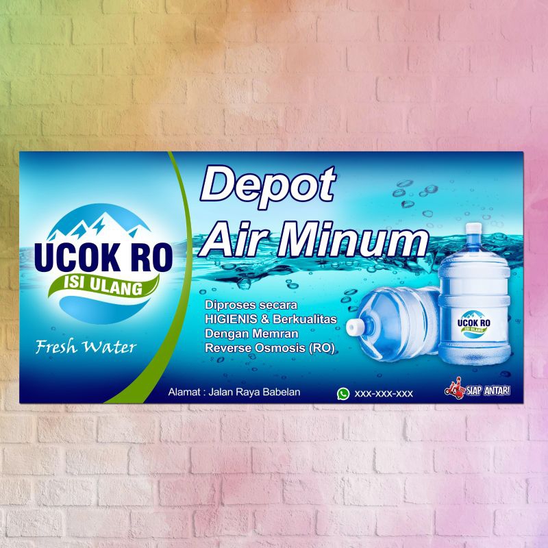 Jual SPANDUK BANNER DEPOT AIR ISI ULANG | Shopee Indonesia