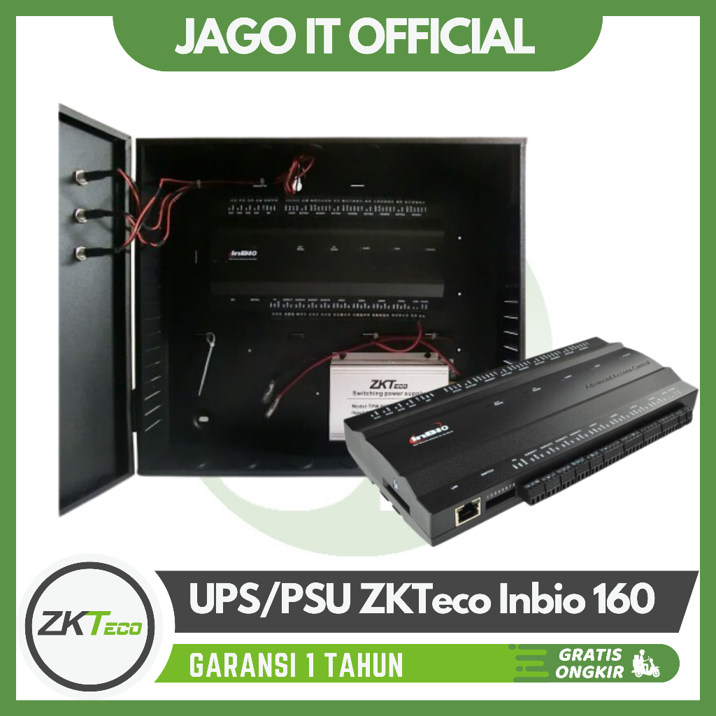 Jual Panel Akses Kontrol ZKTeco Inbio 160 | Uninterrupted Power Supply ...