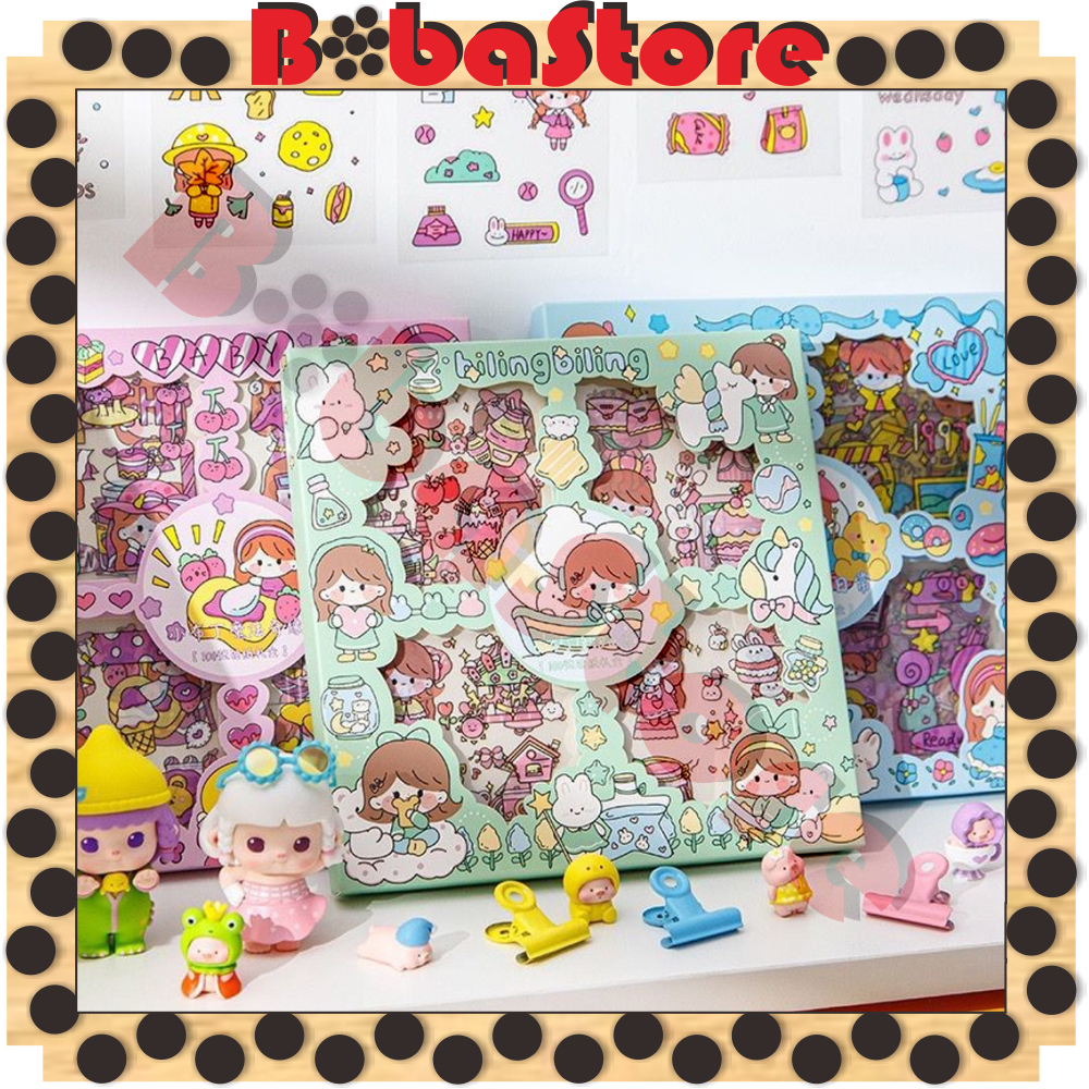 Jual ⭐Bobastore⭐ 100 Lembar Stiker Motif Kartun Korea Lucu Anti Air ...